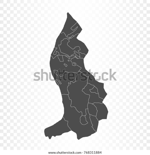 Liechtenstein Map Isolated On Transparent Background Stock Vector ...