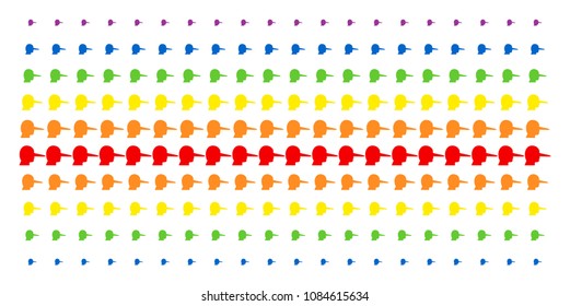 Lier Icon Rainbow Colored Halftone Pattern Stock Vector (Royalty Free ...