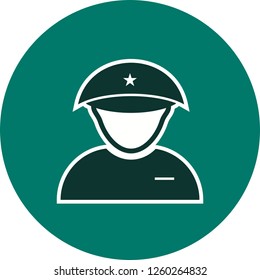 Lieutenant Icon Trendy Style Isolated Background Stock Vector (Royalty ...