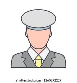 Illustration Lieutenant Icon Stock Illustration 1331096438