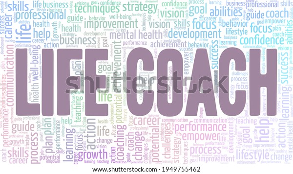 Life Coach Vector Illustration Word Cloud Stock Vector (Royalty Free ...