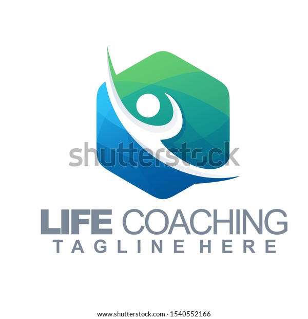 Life Coaching Logo Vector Template Illustration Stock Vector (Royalty ...