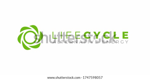 Life Cycle Logo Template Alternative Energy Stock Vector (Royalty Free ...