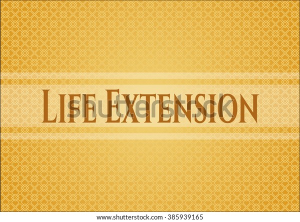 Life Extension Banner Poster Stock Vector (Royalty Free) 385939165 ...