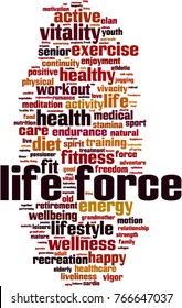 Life Force Word Cloud Concept Vector Stock Vector (Royalty Free ...