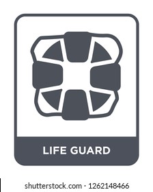 Life Guard Icon Vector On White Stock Vector (Royalty Free) 1262148466 ...