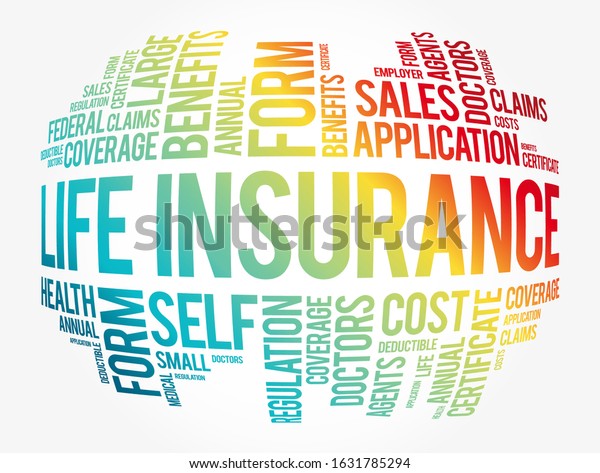 Life Insurance Word Cloud Collage Healthcare Stock Vector (Royalty Free ...