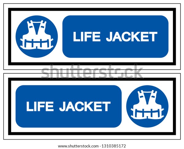 Life Jacket Symbol Sign Vector Illustration: เวกเตอร์สต็อก (ปลอดค่า ...
