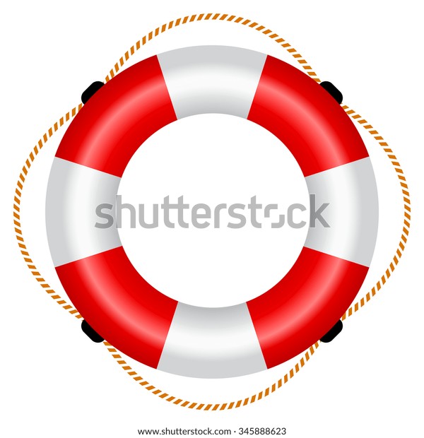 Life Raft Icon Vector Illustration Isolated Stock Vector (Royalty Free ...