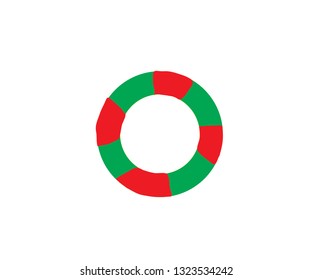 Life Ring Doodle On White Background Stock Vector (Royalty Free ...