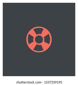 Life Ring Icon Vector On White Stock Vector (Royalty Free) 1537259195 ...