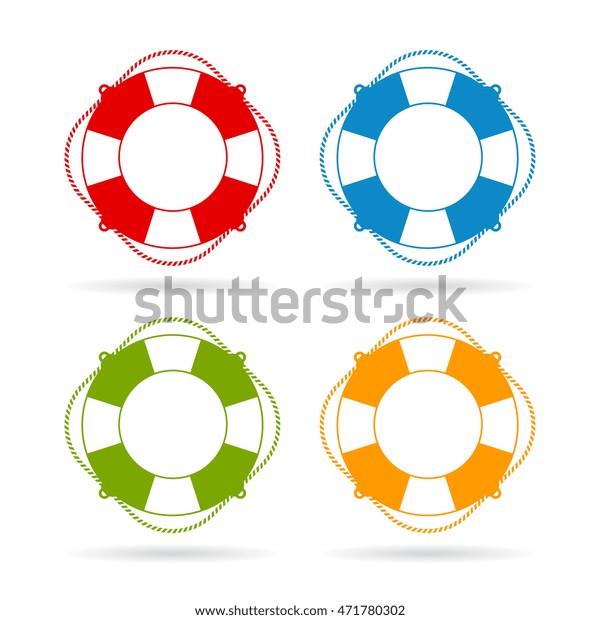 Life saver icon vector illustration isolated on white background
