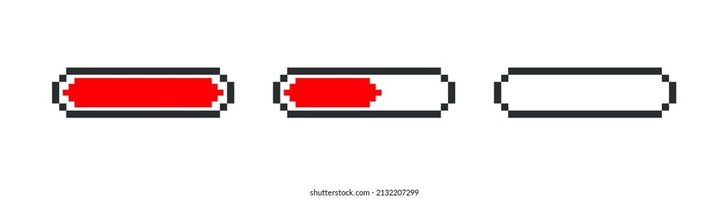 Life Scale Pixel 8 Bit Concept Stock Vector (Royalty Free) 2132207299 ...