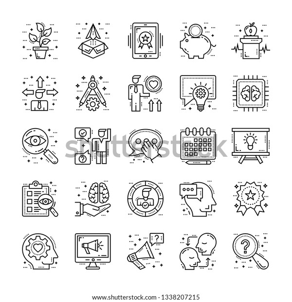 Life Skills Icons Bundle Stock Vector (Royalty Free) 1338207215
