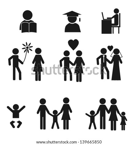 Life Stage Icon Concept Stock Vector (Royalty Free) 139665850 ...