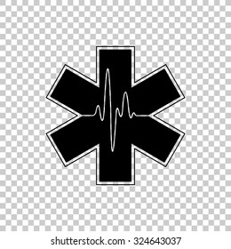 Life Star Vector Icon Black Illustration Stock Vector (Royalty Free ...