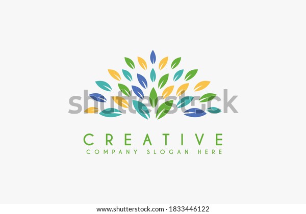 Life Tree Logo Design Vector Illustration Stock Vector (Royalty Free ...