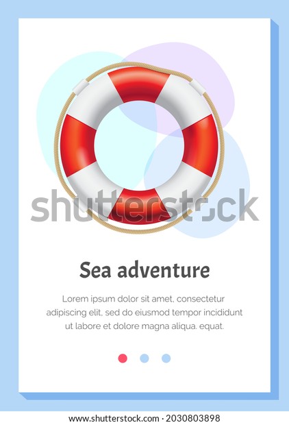 Lifebuoy Red White Life Ring Rope Stock Vector (Royalty Free ...