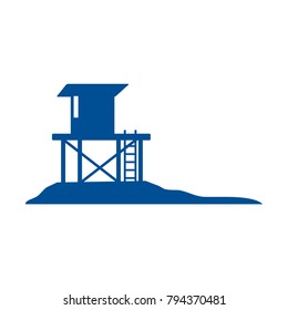 Lifeguard Stands Logo Design Template Vector Stock Vector (Royalty Free ...