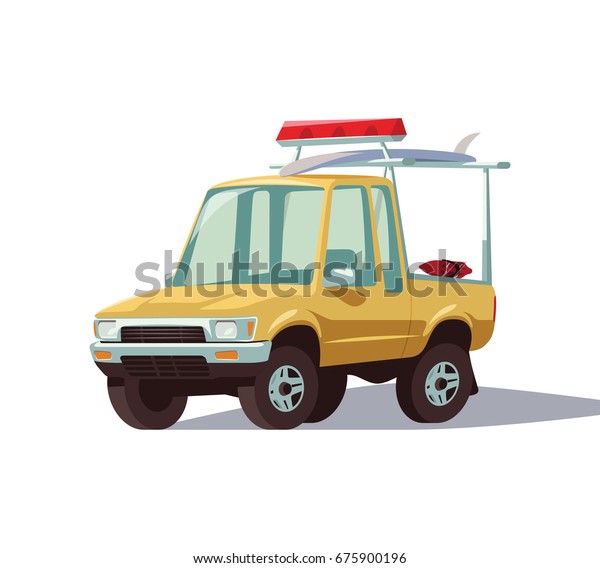Lifeguard Truck Stock Vector (Royalty Free) 675900196