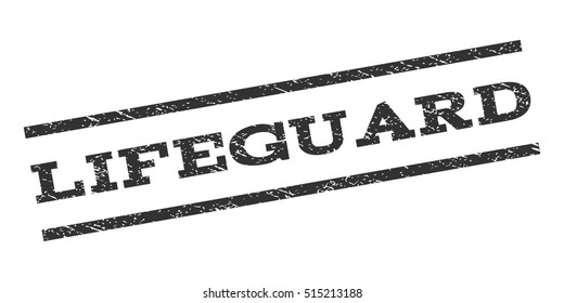 Lifeguard Watermark Stamp Text Caption Between Stock Vector (Royalty ...