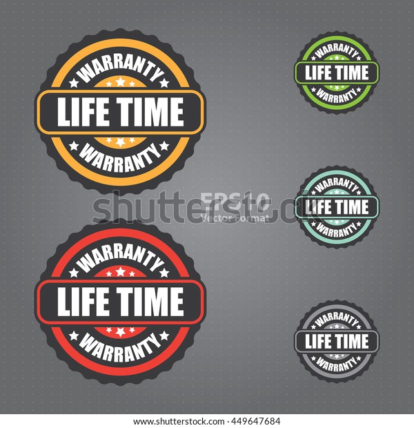 Lifetime Warranty Vector Icon Stock Vector (Royalty Free) 449647684