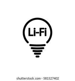 Lifi Icon Flat Design Template Vector Stock Vector (Royalty Free) 677638888