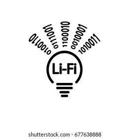 Lifi Icon Flat Design Template Vector Stock Vector (Royalty Free) 677638888