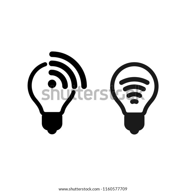 Lifi Vector Icon Lightbulb Internet Connection: vector de stock (libre ...