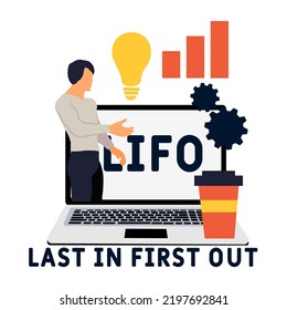 Lifo Last First Out Acronym Business Stock Vector (Royalty Free ...