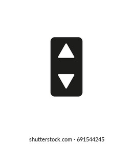 Lift Button Iconvector Illustrationeps10 Stock Vector (Royalty Free ...
