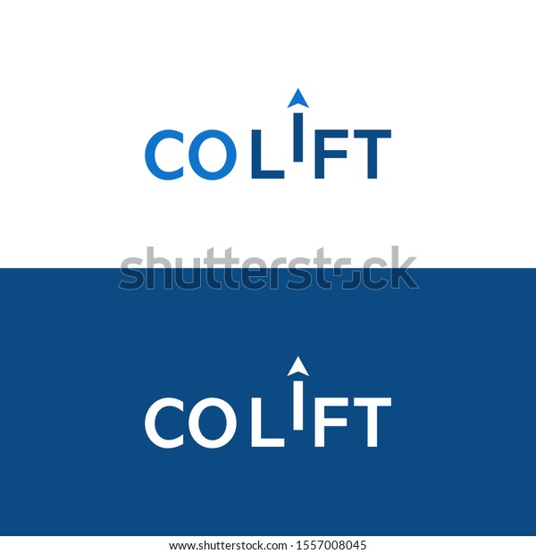 Lift Concept Logo Design Illustrator Stock Vector (Royalty Free ...