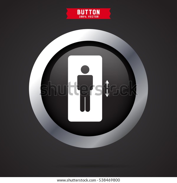 Lift Icon Elevator Sign Stock Vector (Royalty Free) 538469800 ...