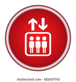 Lift Symbol Vector Stock Vector (Royalty Free) 582419743