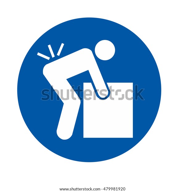 Lifting Hazard Safety Sign Stock Vector (Royalty Free) 479981920 ...