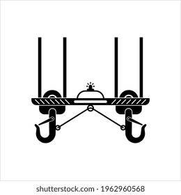 Lifting Hook Icon Hoist Crane Heavy Stock Vector (Royalty Free ...