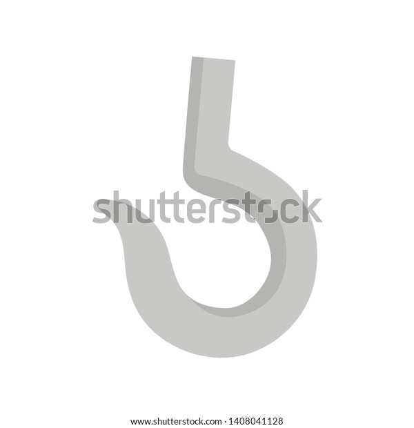 Lifting Hook Icon Hook White Background Stock Vector (Royalty Free ...