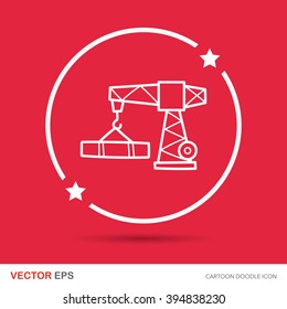 Lifting Machine Doodle Stock Vector (Royalty Free) 394838230 | Shutterstock