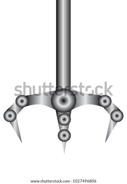 Lifting Mechanism Capture Claw Stock Vector (Royalty Free) 1027496806 ...