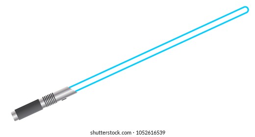 Blue Lightsaber Stock Illustration 165129995