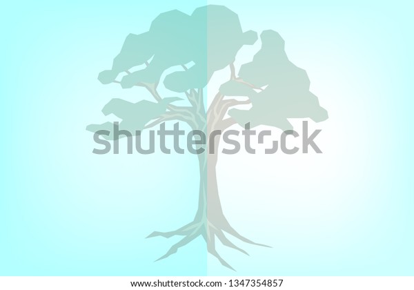 Light Blue Background Images Tree Stock Vector (Royalty Free ...
