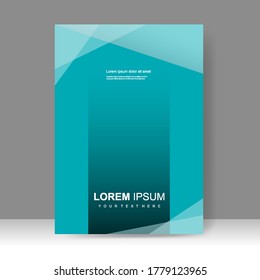 Light Blue Brochure Template Layout Design Stock Vector (Royalty Free ...