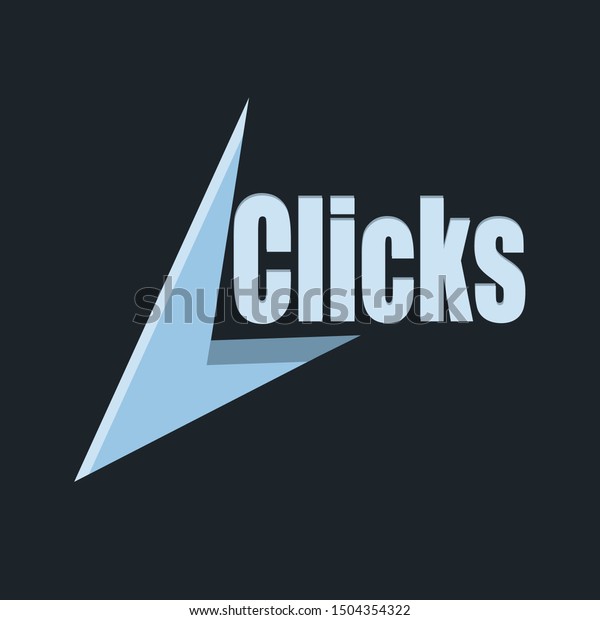 Light Blue Click Icon Logo Stock Vector (Royalty Free) 1504354322 ...