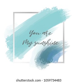 Light Blue Pastel Background Square Frame Stock Vector (Royalty Free ...