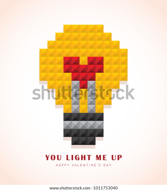 Light Bulb 3d Pixel Art Isolated Stock Vector (Royalty Free) 1011753040 ...