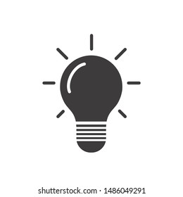 Light Bulb Icon Template Color Editable Stock Vector (Royalty Free ...