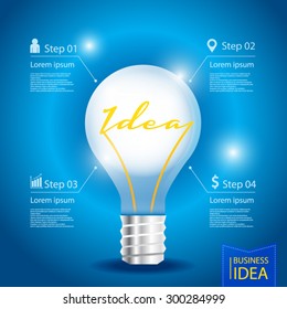 Creative Light Bulb Application Icons Modern: เวกเตอร์สต็อก (ปลอดค่า ...