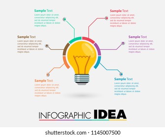 Light Bulb Idea Text Box Template Stock Vector (Royalty Free ...