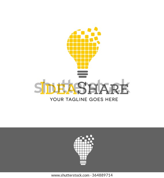 Light Bulb Logo Creative Business Organization Stock Vector (Royalty ...
