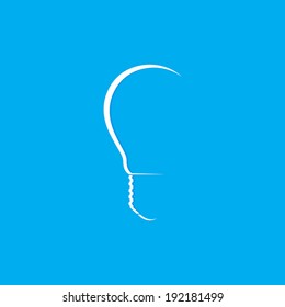 Outline Light Bulb Has Taken Shape Stock Vector (Royalty Free ...